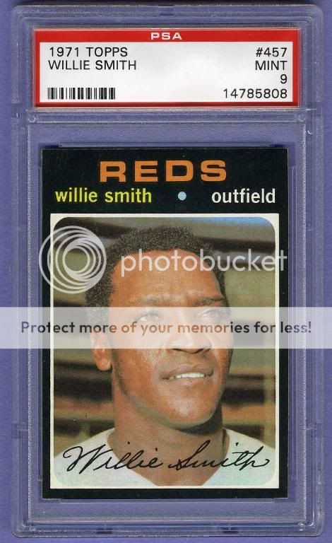 1971 Topps Willie Smith #457 PSA 9 *SOLD* — Collectors Universe