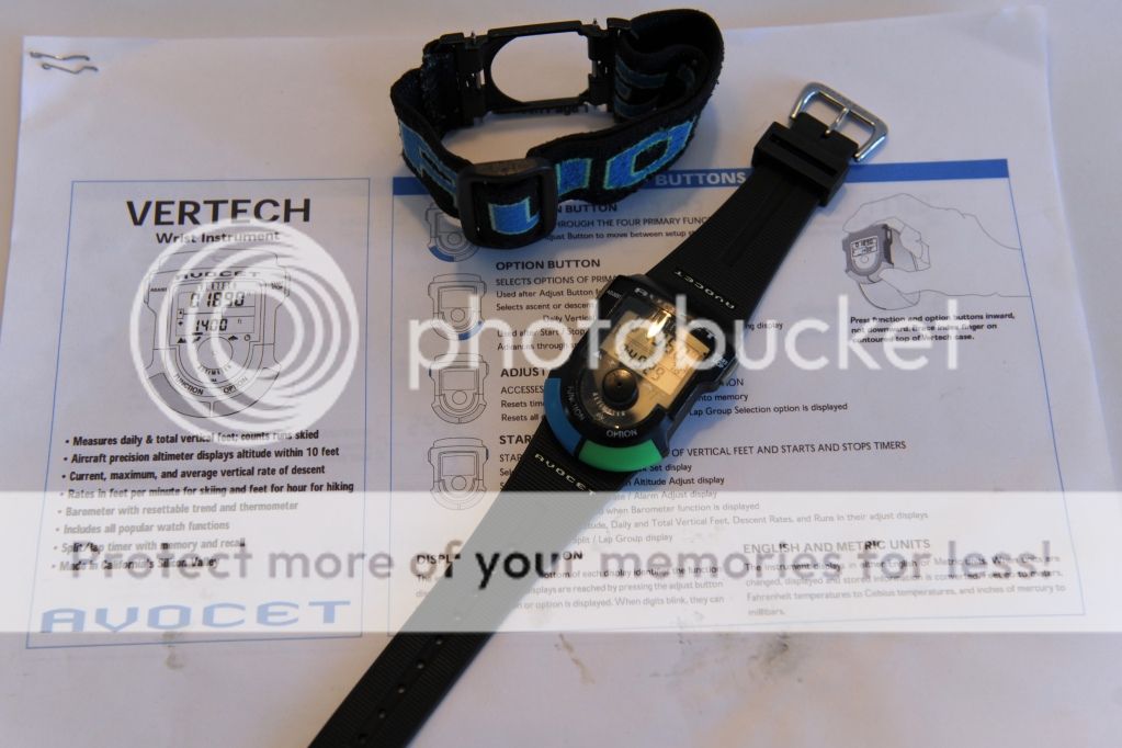 SOLD : Vintage Digital Avocet Vertech II Ski Altimeter Thermometer ...